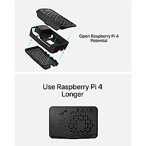 Argon Poly+ Case for Raspberry Pi 4 4GB/2GB/1GB | Heat Sink Included