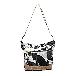Myra Bag Dual Strap Cowhide & Leather Tote Bag S-1168