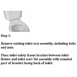 HEALTHLINE Toilet Safety Frame Rails Adjustable, Bathroom Grab Bar Toilet Frame Safety Rails with Padded Handrails, Toilet Support Rails for Seniors, Disabled, Elderly, Bariatric Toilet Rails 300 Lbs