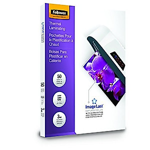 FELLOWES 52225 ImageLast(TM) Laminating Pouches, Letter, 50pk (3Mil)