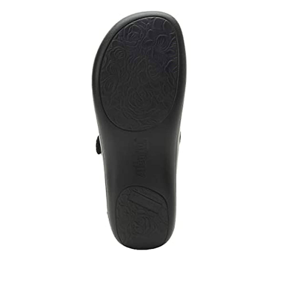 Alegria Kourtney Mary Jane Women's Comfort Shoes Embloom Black Vegan Leather 9 M US