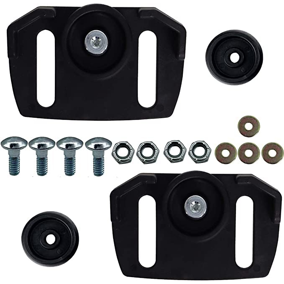 Giltswift Universal Roller Snowblower Skid Shoes 490-241-0038 Fits Most 2 and 3 Stage Snow Throwers with Hardware kit