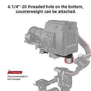 SMALLRIG Camera Extended Quick Release Plate Adapter for DJI RS 2 / RS 3 / RS 3 Pro & for Ronin-S Gimbal - 3031