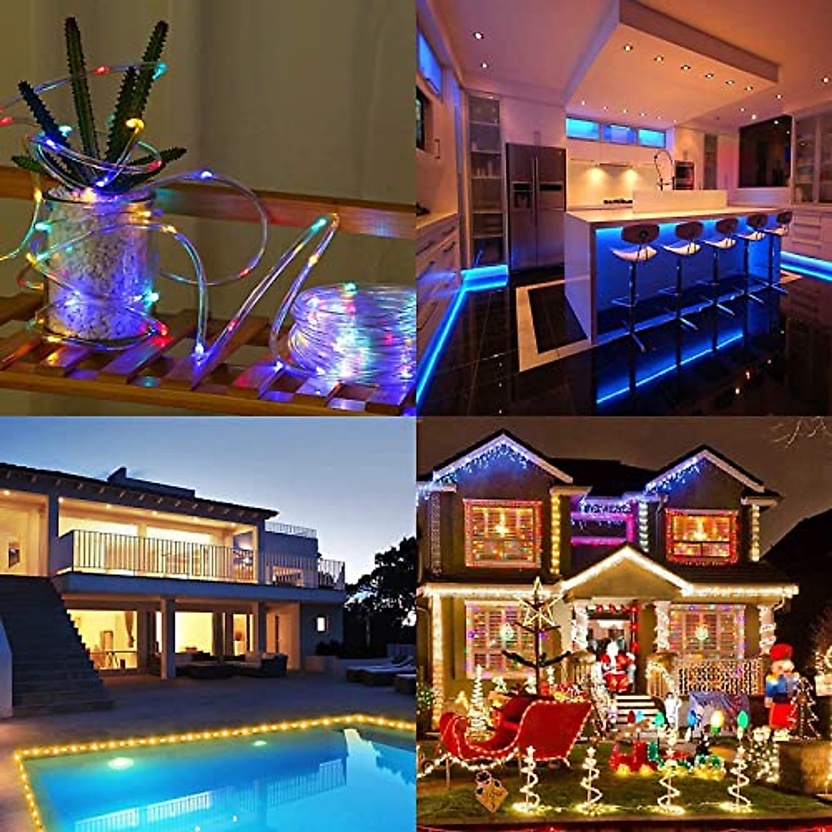 Christmas Lights,USB 8 Modes Remote LED String Lights, Fairy Light Outdoor, for Patio Garden Home Christmas Tree Wedding Decoration(30M)