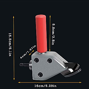 Power Sheet Metal Shear,Metal Sheet Cutter Head for Electric Drill Clippers Scissors,Sheet Metal Cutting Attachment