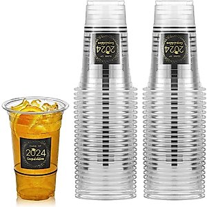 HongyiTime 50 Pack 16 oz Graduation Cups,Graduation Party Supplies Cups Graduation Party Supplies Graduation Party Favors