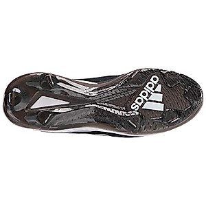 adidas Women's EG5634 Baseball Shoe, Core Black/Silver Metallic/Footwear White, 8