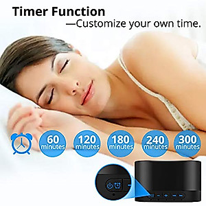Magicteam Sound Machines White Noise Machine with 20 Non Looping Natural Soothing Sounds and Memory Function 32 Levels of Volume Powered by AC or USB and Sleep Sound Timer Therapy for Baby Kids Adults