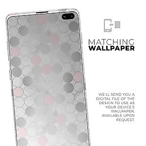 DesignSkinz Karamfila Silver & Pink Marble V14 Protective Vinyl Decal Wrap Skin Cover Compatible with The Samsung Galaxy S20 (Screen Trim & Back Glass Skin)