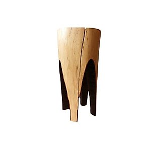 Ski Lodge Table, Rustic Nightstand, Barn Wood Furniture, Stump Table, Small Round Table