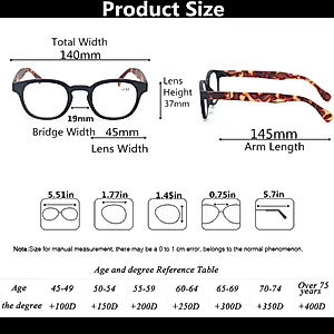 Kerecsen Reading Glasses Fashion Men and Women Readers Spring Hinge with Pattern Design Eyeglasses for Reading (5 Pack Mix Color, 1.25)