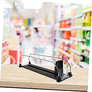 HEMOTON 2pcs Drink Pusher Plastic Organizer Box Bottle Organizer Vending Machin Drinks Organizer for Fridge Vending Machine Glide Fridge Drink Pusher Drink Propeller Tool Beverage Pusher