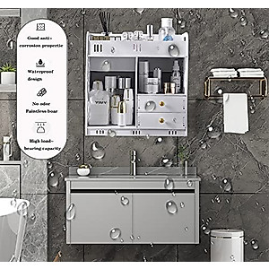 AIDLGPPCP Bathroom Wall Cabinet Bathroom Cabinet Small Bathroom Wall Cabinet Medicine Cabinets Bathroom Countertop Cabinet Stylish Bathroom Countertop Cabinet with Medicine and Wall Cabinet Features