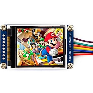 waveshare 1.8inch LCD Display Module 128x160 Pixels Embedded Controller Communicating via SPI Interface. RGB, 65K Display Color with Examples for Raspberry Pi/Jetson Nano/Arduino