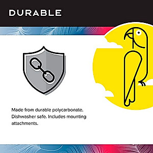 Featherland Paradise | Creative Foraging Systems Mastermind Heart, Interactive Cage-Mounted Bird Treat Toy