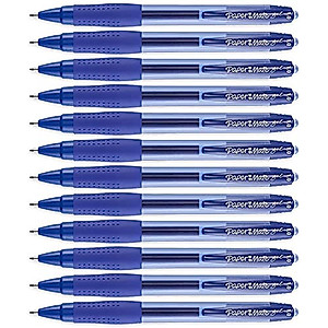 Paper Mate 1753366 Gel Pens, Retractable, 1.0mm, Bold Point, Blue Ink/Barrel