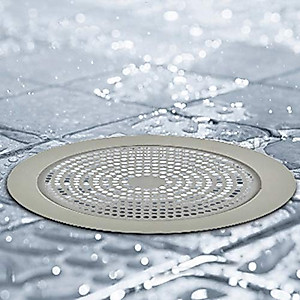 Danco 10895 Shower Drain Strainer, 5-3/4 inch, Brushed Nickel