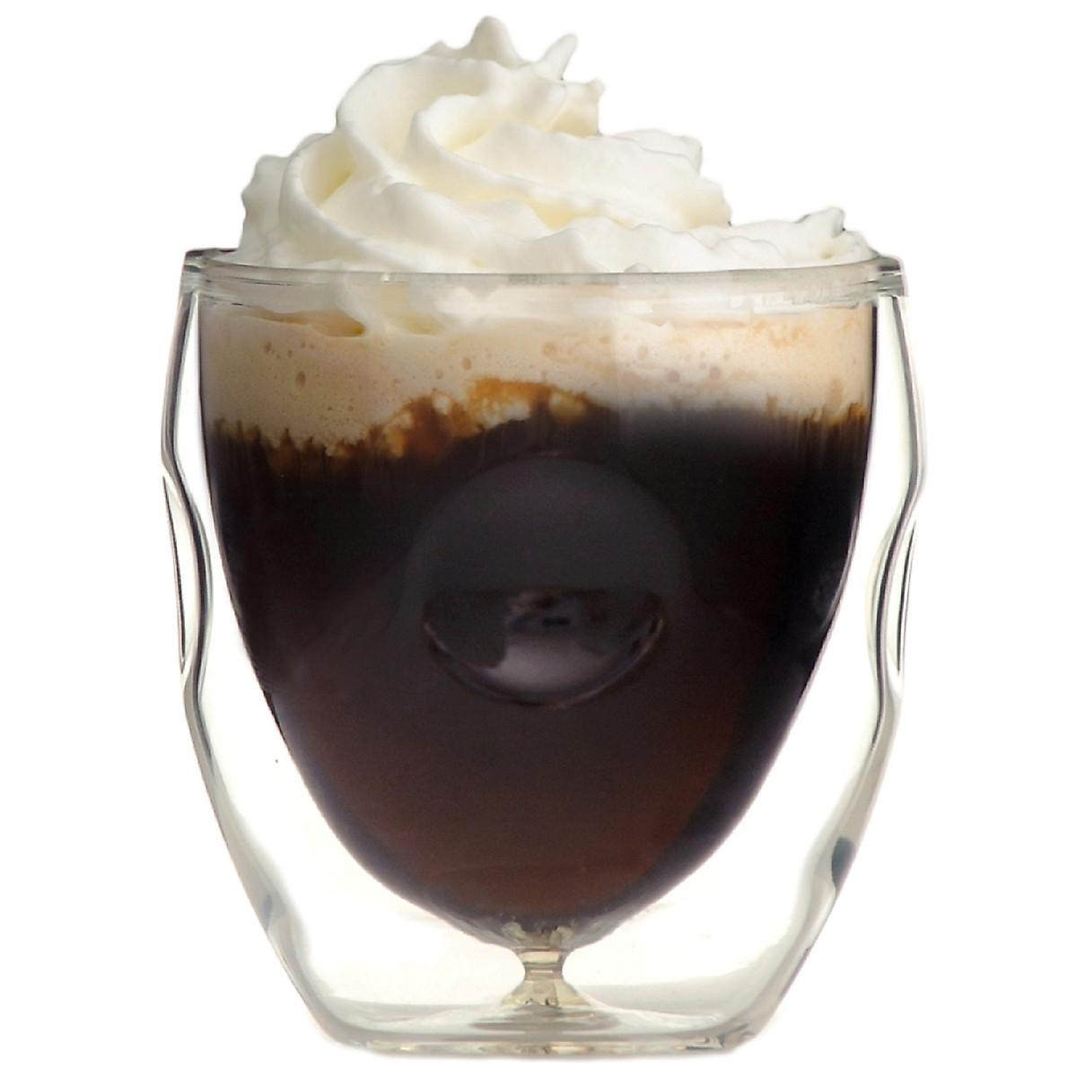 Ozeri Moderna Artisan Series Double Wall Beverage and Espresso Shot Glasses, 2-Ounce, Set of 4