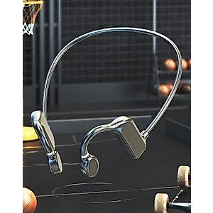 Wireless Open-Ear Bone Conduction Headphones for Kids, Sports, Outdoor Activities, Children, Built-in Microphone, Sweat Splash Proof Ear-Care Headsets Hearing Protection for School Tablet