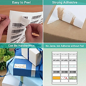 MFLABEL Address Labels, 1" x2-5/8 Mailing Labels, 30-UP White Shipping Labels for Inkjet or Laser Printer, 750 Sticker Labels (25 Sheets), 30 Labels per Sheet