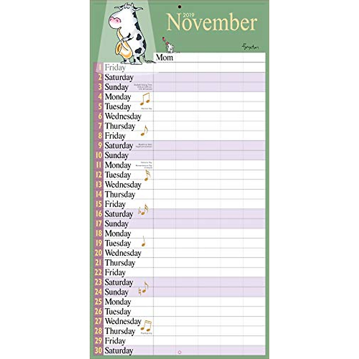 Mom's Family Wall Calendar 2020