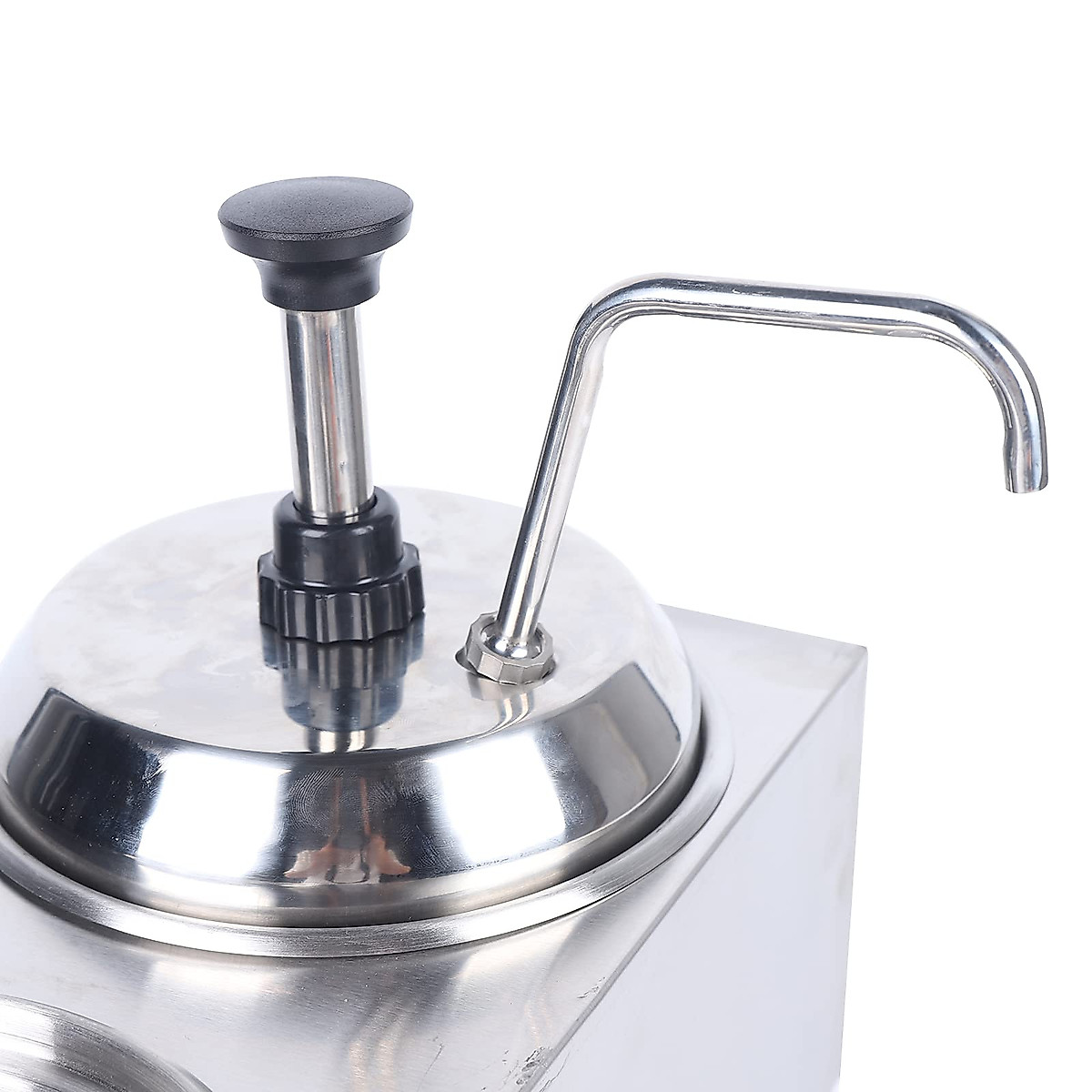 Cheese Dispenser with 2 Pumps 2 x 2L Electric Nacho Cheese Sauce Warmer 30-110℃ Hot Fudge Warmer Dispenser 1600W Jam Heat Preservation Machine