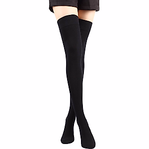SATINIOR 1 Pair Non Slip Over Knee Socks Thigh High Socks Long Boot Stocking, 27.6 inch/ 70 cm