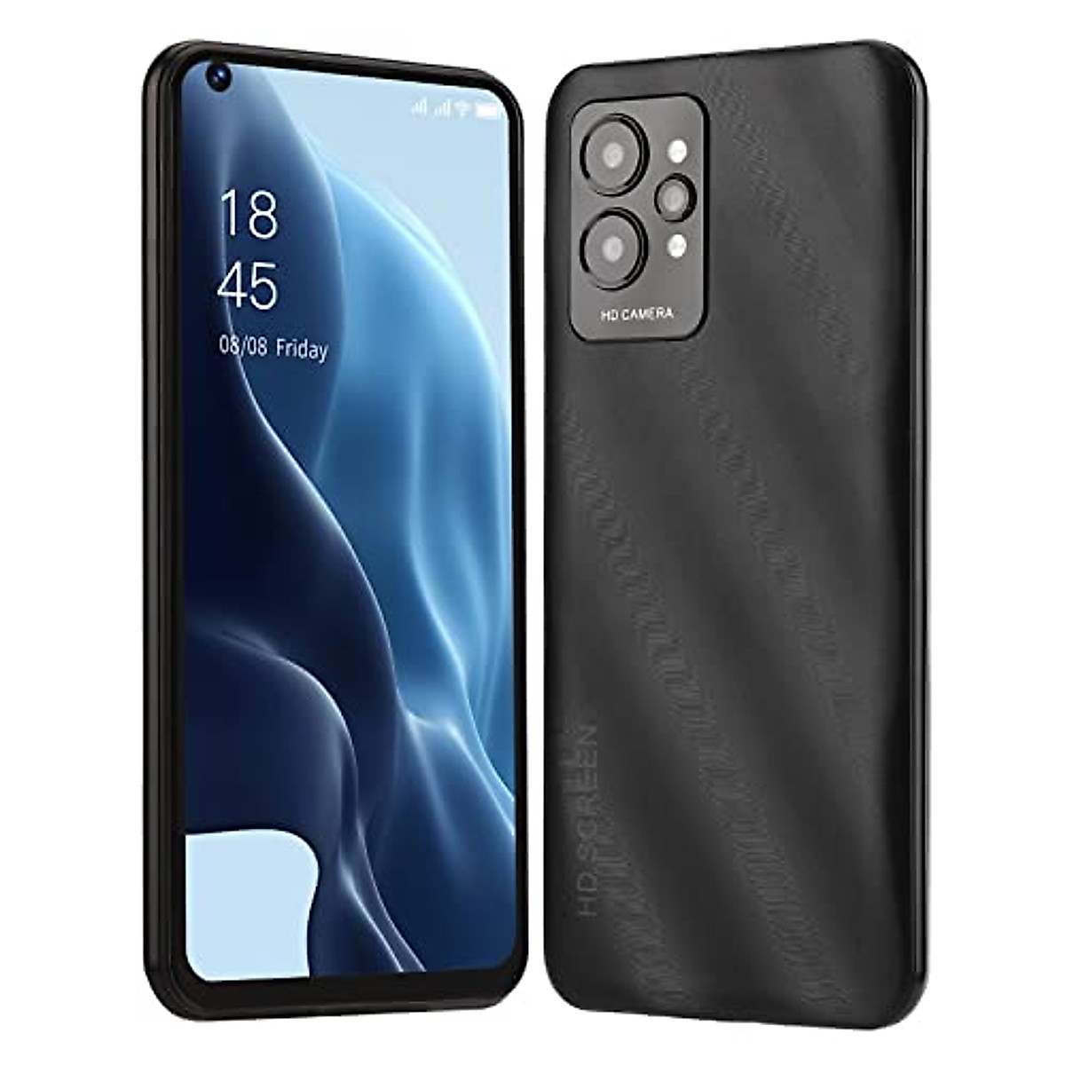 Unlocked Smartphones, 3 Card Slots 3 in 1 Navigation System 4GB RAM 64GB ROM Cellphone Face Unlock for Entertainment (US Plug)