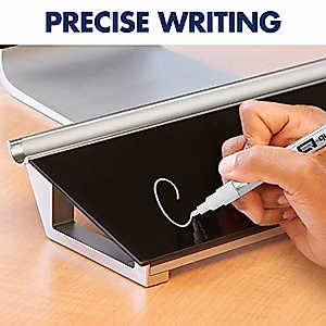 Quartet Glass Dry Erase Markers, Whiteboard Markers, Fine Tip, White and Neon Colors, 6 Pack (79558Q)