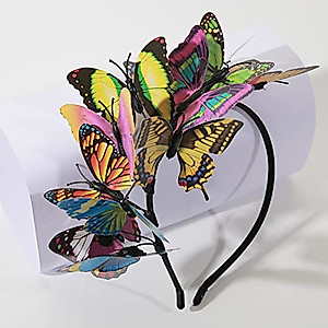 Feather Fascinator Women Girl Headpiece Halloween Merry Christmas Tea Party 20s 50s 80s Headband Hat Cocktail Wedding Prom Queen