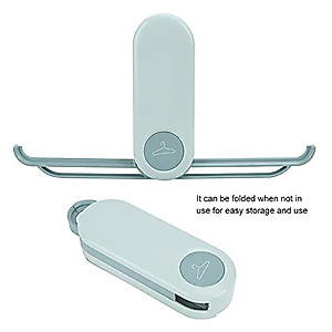 Shanrya Multifunctional Folding Strong Durable Hanger Rack, Hanger Organizer, for Balcony Toilet Bathroom Hotel