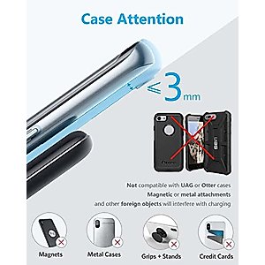 Wireless Charging Receiver Qi Charger Adapter for Moto E7 Plus LG G5 Galaxy A40 A41 A42 5G A60 A12 A11 A10e A01 A32 A31 A30 A22 A21s A21 A20e A20 A72 A71 A52 A51 A50 Samsung USB Type C Android Charge