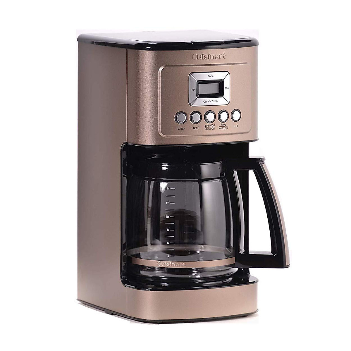 Cuisinart Coffee Maker, 14-Cup Glass Carafe, Fully Automatic for Brew Strength Control & 1-4 Cup Setting, Stainless Steel, DCC-3200UMB, Umber