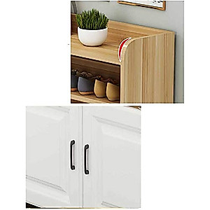 ANMMBER Shoe Rack Shelf Console Cabinet Simple Multi-Layer Large Capacity Shoe Cabinet Storage Cabinet Wooden Shoes (Color : D)