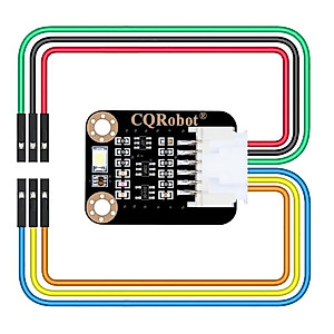 CQRobot TCS34725FN Color Sensor Compatible with Raspberry Pi/Arduino/STM32. ADC, I2C Interface, Output RGB Data/Light Intensity Table. for Light Test, Phones, Computers, Industries, Lighting.