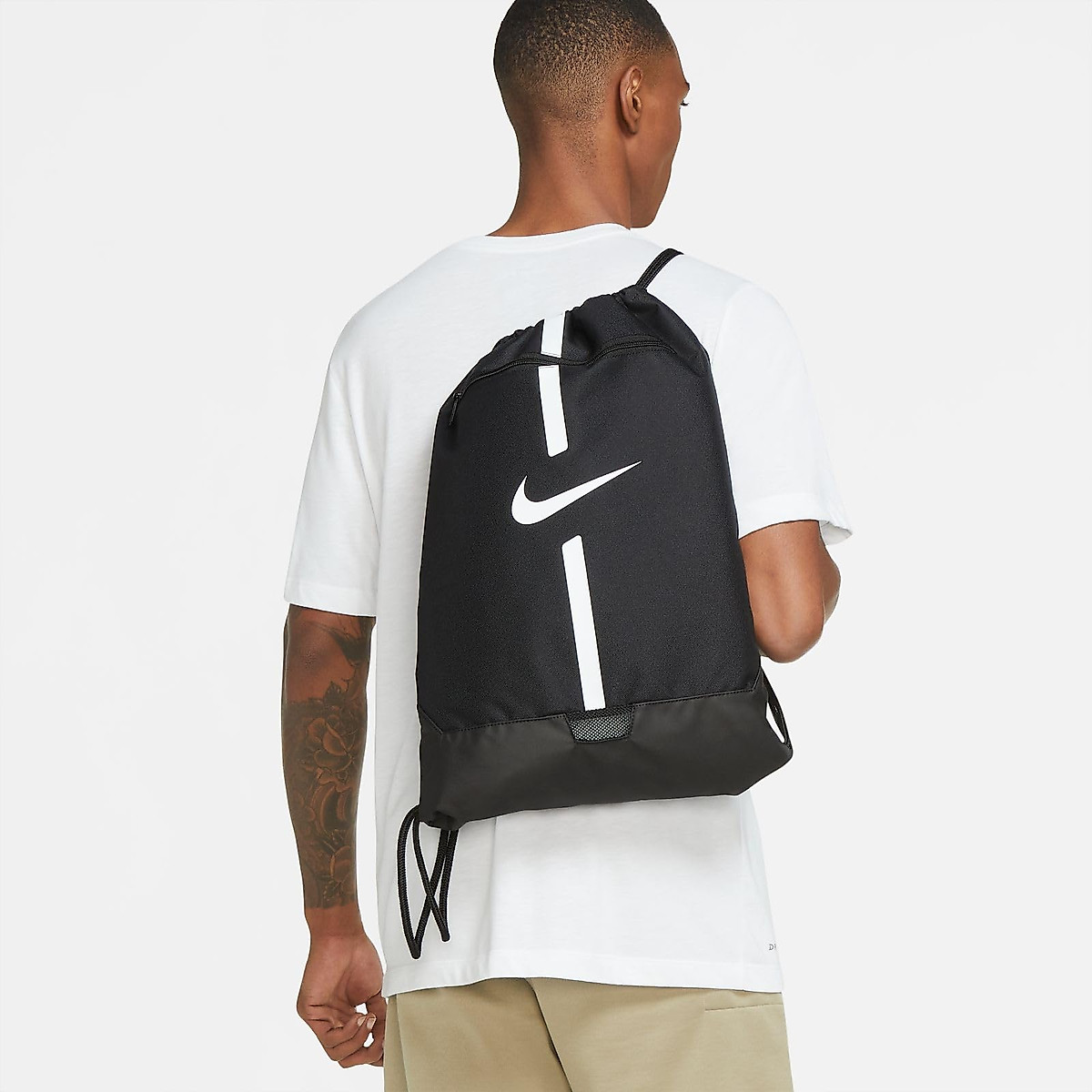Nike Men's Acdmy Sp21 Sportbag, Black/Black/White, One Size