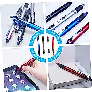STOBOK Conference Pens 8 Pcs 1 Set Multifunction Stylus Touch Stationery Touch Stylus Pen Pens Multicolor Ballpoint Pens Black Smart Phone Stylus Pen Meeting Pens Ball 3-Color Ball Pens