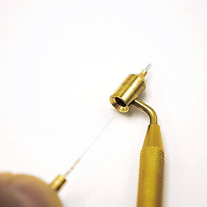 KINGART Fine Line Painting Pen 2 Pc. 0.5mm Fine Line + 0.25mm Extra Fine Line Brass Tips, Fluid Writer Paint Applicator Pen, Precision Touch Up Paint, Rock Chips & Scratch Repair