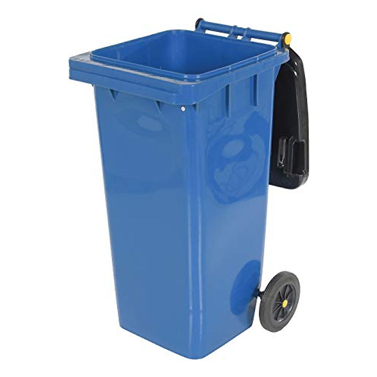 Vestil TH-32-BLU Trash Can, Polyethylene, 18-1/2" Width, 37-1/2" Height, 22" Depth, 32 gallon Capacity, Blue