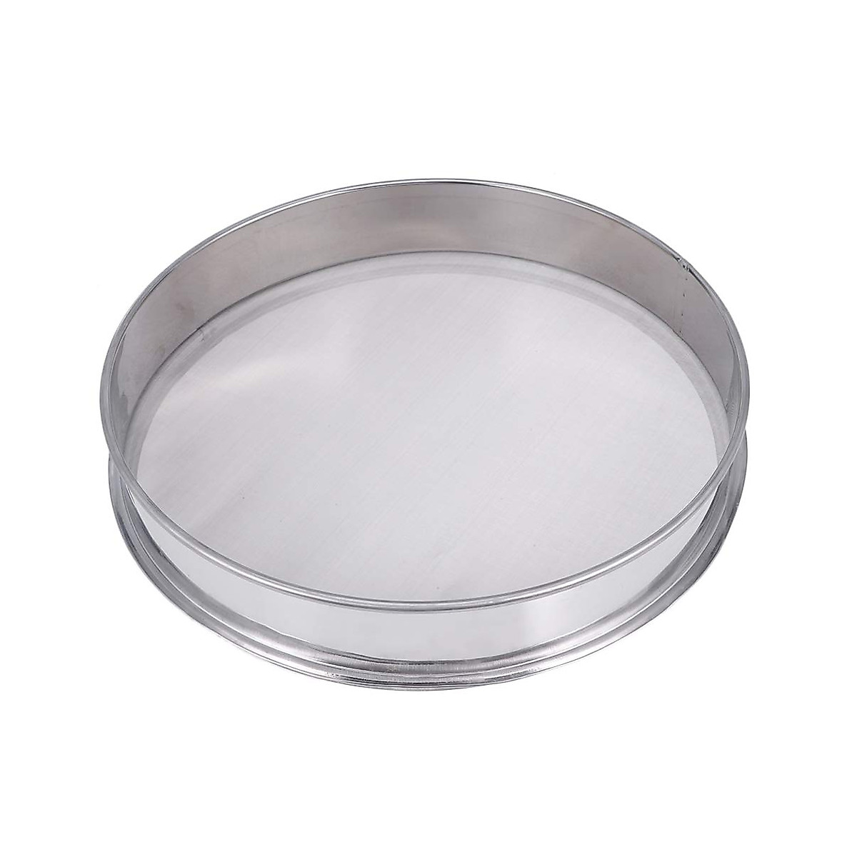 Hemoton Fine Mesh Sifter Herbal Pollen Sifter Shaker Extractor 150 Mesh Flour Sifter Sieve Micron Screen Stainless Steel Food Strainer for Home Bakery Shop Cocoa Powder 30cm