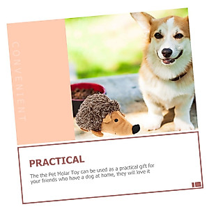 Mipcase 8 Pcs Pet Toy Hedgehog Shaped Molar Toy Dog Chewing Toys Dogs Training Toys Teething Toy Soft Toys Dog Dental Chew Toys Hedgehog Stuffed Dog Toy Dog Molar Toy Plush Puppy The Dog