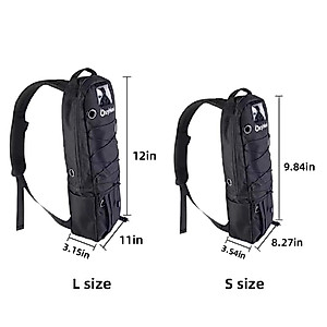 Portable Oxygen Tank Backpack O2 Cylinder Carrying Bag Oxygen Tank Holder for Size M2, M4, ML6, M9, M6, MD（Black）