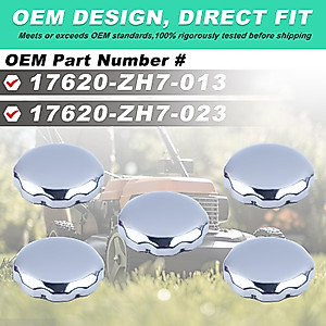 Adefol 5pcs Gas Fuel Cap for Honda GX120 GX160 GX200 GX240 GX270 GX340 GX390 Replace 17620-ZH7-013 17620-ZH7-023