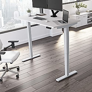 Bush Business Furniture Move 40 Series Height Adjustable Desk, 60W x 30D, White