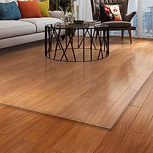 Clear PVC Desk Chair Mat 2mm Rectangle PVC Floor Mats Protector Home Desk Chair Hard Wood/Runner Waterproof Protector/Plastic Table Cover - Multipurpose Rectangular Vinyl Roll, Anti-Oxidation, 160/170