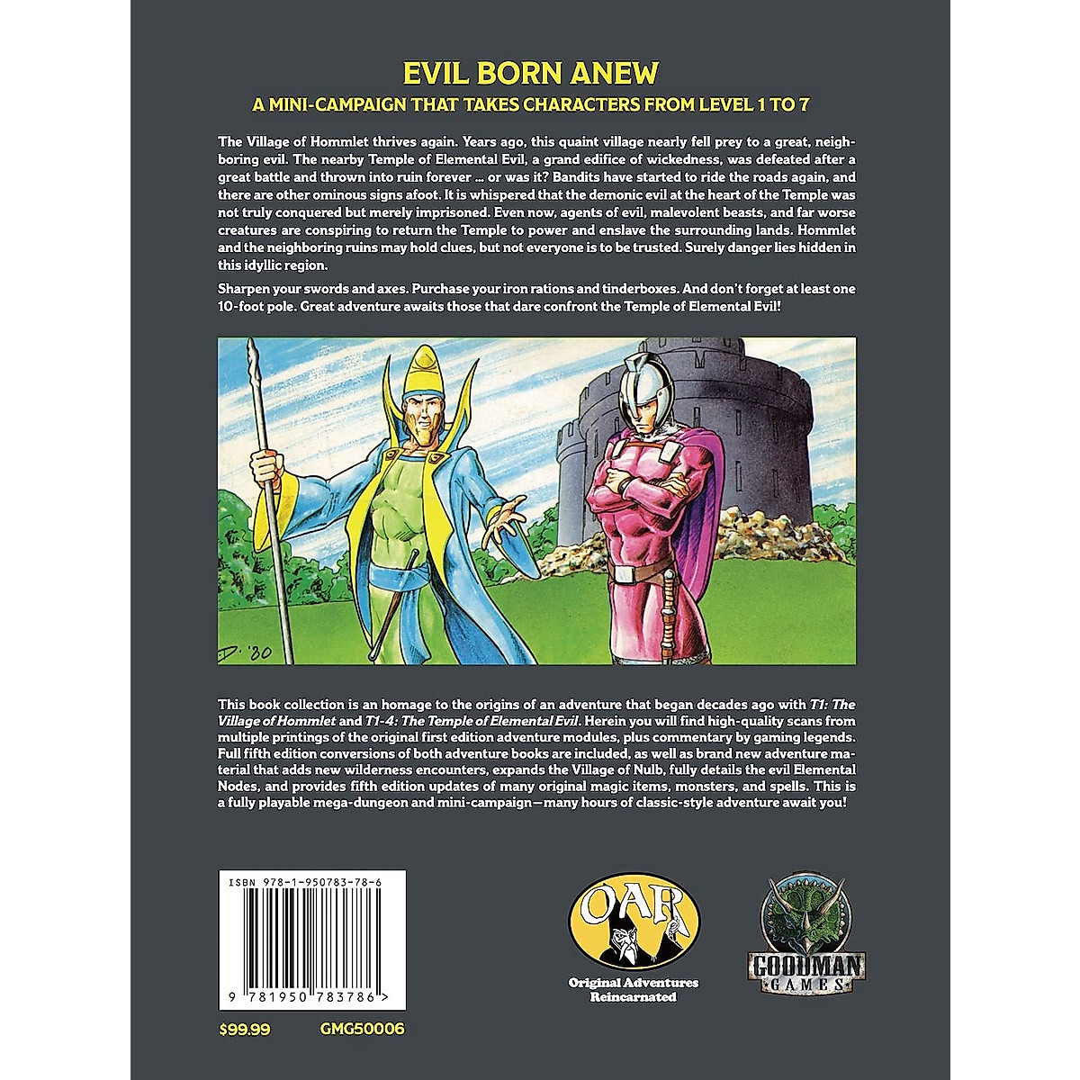 Goodman Games: Original Adventures Reincarnated #6: The Temple of Elemental Evil, Fully Playable Mega-Dungeon and Mini-Campaign