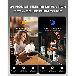 Silonn Commercial Ice Maker, Creates 200lbs in 24H, 48lbs Ice Storage Capacity, Stainless Steel Freestanding Ice Maker Machine with Auto Self-Cleaning for Home Office Bar Parties (SLIM13T)