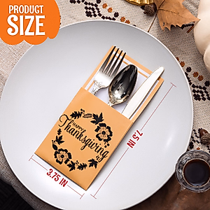 JOYIN 36 Thanksgivng Turkey Cutlery Decorative Utensil Holder for Autumn Fall Harvest Party Favor Supply Dinner Table Decor.