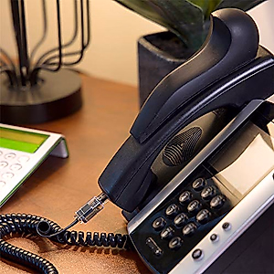 Power Gear Telephone Shoulder Rest, Hands Free Phone Conversations, Designed for Comfort, Strong Adhesive, Ergonomic Design, Black, 27636