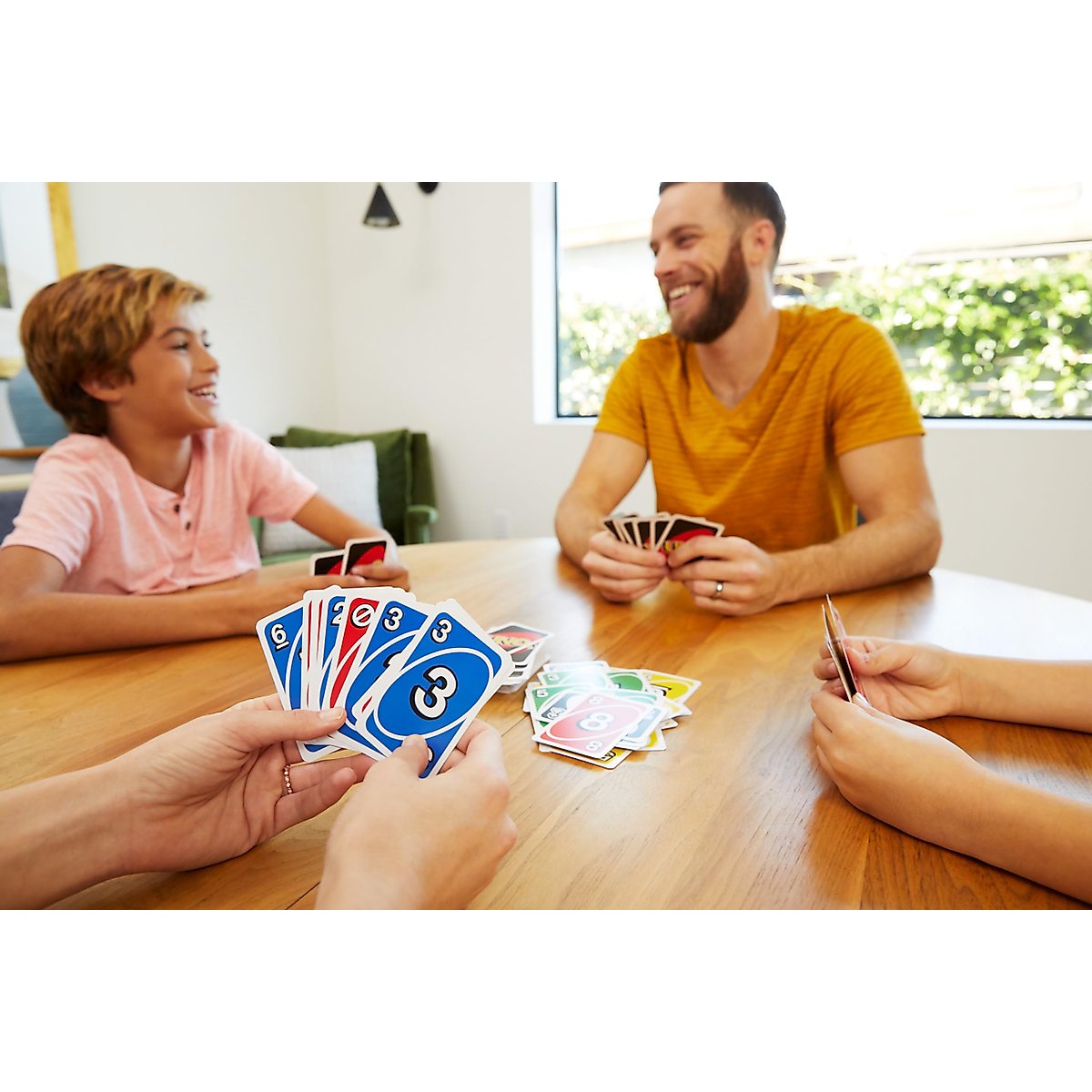 Mattel Games UNO Card Game, Multi, 8 x 3-3/4 x 81/100 in (42003)